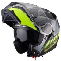 China DOT Approved Motorcycle Flip Up Helmet with Double Visor and Anti-Scratch PC Material for sale
