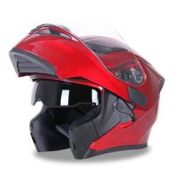 China High Strength ABS Snowmobile Motorcycle Helmet with Double Visor Durable and Versatile for sale