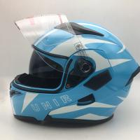 China Blue Modular Flip Up Motorcycle Helmet DOT Approved S/M/L/XL Sizes for Budget Buyers for sale