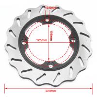 China Honda CB600 CBR600 CBR600RR CBR900RR CBR1000RR VTR1000 Rear 220mm Disc Brake Rotor for sale