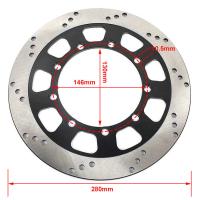 China Front Position 280mm Motorcycle Brake Disc Rotor for Kawasaki KL650 KLR650 Tengai for sale