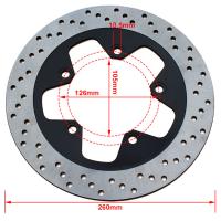 China -Designed 260mm Rear Brake Disc for Suzuki GSX1400 GSX1400Z Perfect Fit and Function for sale