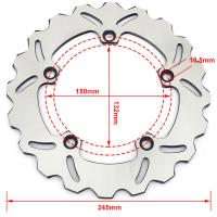 China Customized 5mm Thick Rear Brake Disc for Yamaha MT07 MT09 XSR900 Advanced Performance for sale
