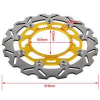 China Front 5mm Thickness 310mm Floating Motorcycle Brake Disc Rotor for Yamaha YZF R1 1000 for sale