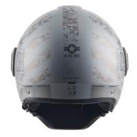 China Custom Vintage Open Face Motorcycle Helmet with Mask Delivery Time 30-35 Work Days for sale