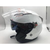 China XS/S/M/L/XL/XXL DOT ECE Approved White Open Face Motorcycle Helmet with Visor Anti-fall Breathable for sale