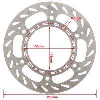 China Upgrade Your Yamaha YZ125 YZ250 YZ450 WR250 with a Custom 250mm Brake Disc Rotor for sale
