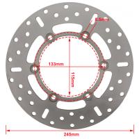 China Replace/Repair Purpose Custom 245mm Motorcycle Rear Brake Disc Rotor for Yamaha YZF R1 R7 for sale