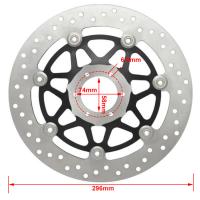 China Custom Motorcycle Front Brake Disc 296mm for Honda CBR600 VFR750 CBR900 Front Position for sale