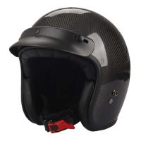 China Custom ECE Certification Open Face Retro Carbon Fiber Helmet for Customer Requirements for sale
