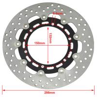 China Sample Make Custom Front 298mm Motorcycle Brake Rotor Disc for Yamaha XVS1100 XVS1300 VX1700 VX1900 for sale