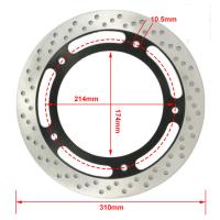 China Custom Color 310mm Motorcycle Front Brake Rotor for Suzuki VX800 5.5mm Thickness for sale