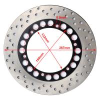 China Custom Stainless Steel 267mm Motorcycle Disc Brake for Yamaha RD350 RZ350 XS400 for sale