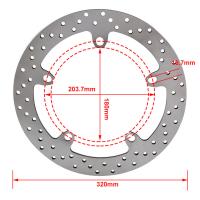China Front Position Customized Motorcycle Disc Brake Rotor for BMW F800 R1150 K1200 R1200 for sale