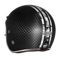 China Carbon Fiber DOT Approved Double Visor Jet Helmet DOT 3/4 Open Face for S.M.L.XL.XXL for sale