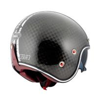 China Carbon Fiber DOT Approved Double Visor Jet Helmet DOT 3/4 Open Face for S.M.L.XL.XXL for sale