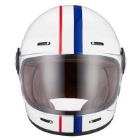 China Custom DOT ECE Approved FRP/Fiberglass Full Face Motorcycle Helmet Classic Retro Look for sale