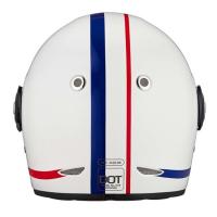 China Custom DOT ECE Approved FRP/Fiberglass Full Face Motorcycle Helmet Classic Retro Look for sale