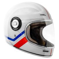 China Custom DOT ECE Approved FRP/Fiberglass Full Face Motorcycle Helmet Classic Retro Look for sale