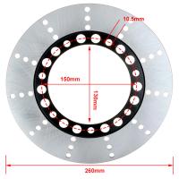 China Sample Make Samples Custom Motorcycle Front Brake Disc 260mm for Kawasaki Z250 Z550 Z750 for sale