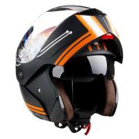 China Customized Logo Accepted Make DOT Approved Motorcycle Flip Up Helmets Modular Helmet for sale
