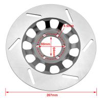 China Customized 267mm Front Brake Disc for Yamaha RD250 RD350 RD400 Cafe Racer Motorcycle for sale
