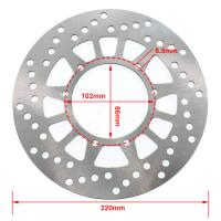 China Custom 220mm Front Motorcycle Brake Disc for Yamaha XTZ125 TTR230 for sale