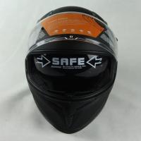 China Custom DOT Double Lens Visor Full Face Helmet Casco Racing Black/White/Custom Color for sale