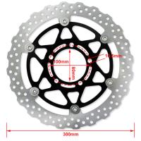 China 5.5mm Thickness Front Brake Disc for Kawasaki ZX6R ZX10R Z1000 EX650R Custom Design for sale