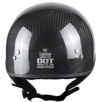 China M.L.XL.XXL Black Carbon Fiber Motorcycle Helmet Half Face DOT ECE Certification Custom for sale