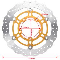 China Custom 310mm Disc Brake Rotor Perfect Fit for Suzuki GSXR600 GSXR750 GSXR1000 VZR1800 for sale
