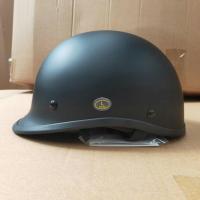 China ABS Custom German Style Micro Slim Motorcycle Beanie Helmet DOT Approved for sale