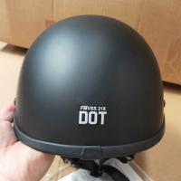 China ABS Custom German Style Micro Slim Motorcycle Beanie Helmet DOT Approved for sale
