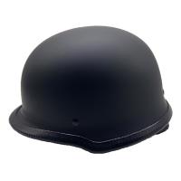 China Black Custom DOT Certified German Style Motorcycle Half Helmet Delivery Time 30-35 Work Days for sale