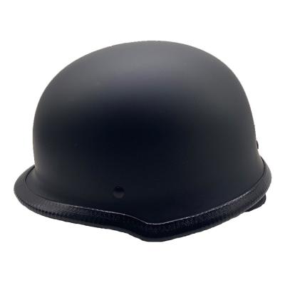 China Black Custom DOT Certified German Style Motorcycle Half Helmet Delivery Time 30-35 Work Days for sale