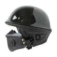 China DOT Approved Motorcycle Riding Half Helmet with Face Mask and Customized Logo Accepted for sale