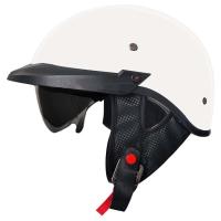 China DOT Approved Motorcycle Half Face Helmet with Dual Visor Custom Design and Production for sale