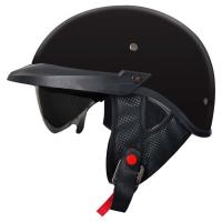 China DOT Approved Motorcycle Half Face Helmet with Dual Visor Custom Design and Production for sale