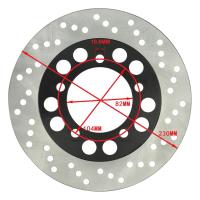 China Customized 230mm Rear Brake Disc for Kawasaki ZX7 ZX7RR ZX9R Ninja and Custom Design for sale
