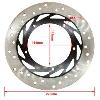 China 276mm Motorcycle Brake Disc Perfect for Repairing Your Honda CBF250's Braking System for sale