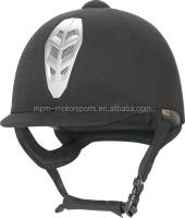 China CE Certified Horse Riding Helmet with High Strength ABS Shell and Microfiber Material for sale