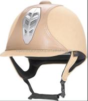 China CE Certified Horse Riding Helmet with High Strength ABS Shell and Microfiber Material for sale