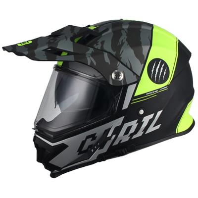 China DOT Certified Dual Visor Off Road Motorcycle Helmet All-Weather Protection for sale