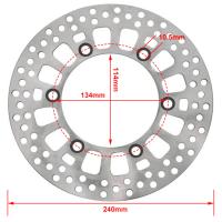 China 4mm Thickness Motorcycle Front Custom Disc Brake Plate for Honda CA125 CA250C MX250 for sale
