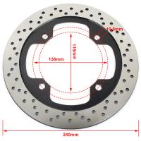 China Replace Your Honda CBF500 CBF600 CBF1000 Brake Disc Rotor with a Custom 240mm Option for sale