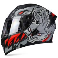 China DOT Certified Custom Double Lenses Modular Flip Up Motorcycle Helmet for M-L-XL-XXL for sale