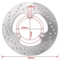 China Yamaha XG250 XT250 XTZ250 Rear Brake Disc with 4.5mm Thickness and Custom Design for sale