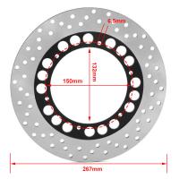 China Stainless steel 420 2Cr13 Custom Front 267mm Motorcycle Brake Disc for Yamaha XT600 for sale