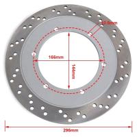 China 296mm Stainless steel 420 2Cr13 Fixed Front Brake Disc for Honda VT750 Shadow Durable for sale