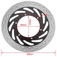 China 320mm Motorcycle Disc Brake Rotor for Yamaha XV1600 XV1700 XV1900 Superior Durability for sale